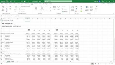 grouping data create your own collapsible and extendible sections