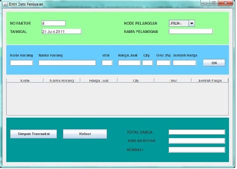 tutorial java netbeans mysql cara membuat nomor transaksi