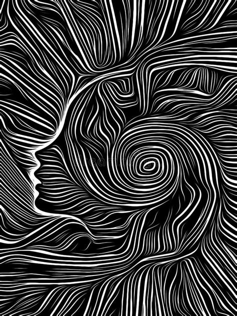 Linocut Brain Stock Illustrations 347 Linocut Brain Stock