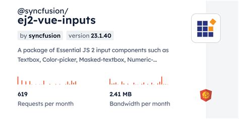 syncfusion ej2 vue inputs cdn by jsdelivr a cdn for npm and github