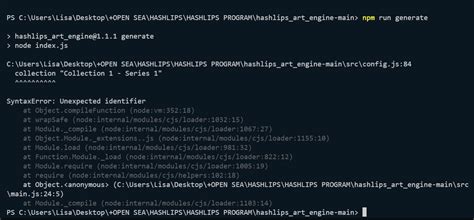 syntax error · issue 890 · hashlips hashlips art engine · github