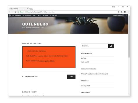 wordpress gutenberg block api an introduction
