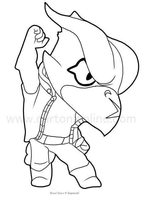 Dibujos De Brawl Stars Crow Para Colorear Vsun