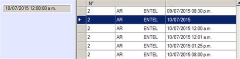c how to show the complete datetime value in a