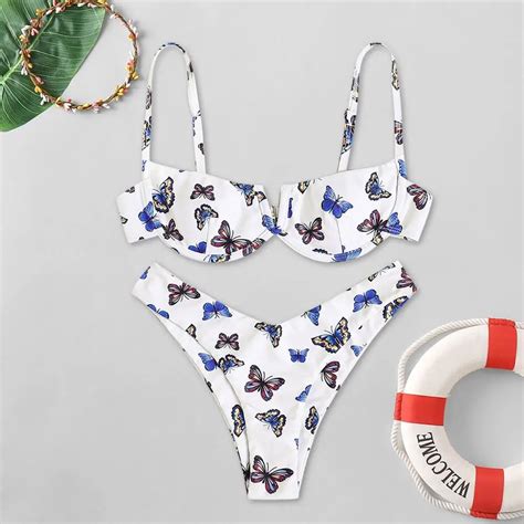 Sexy Bikini 2020 Bathers V Neck Swimsuit Women Bathing Suit Push Up