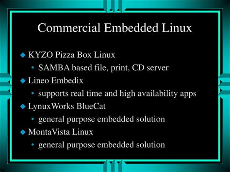 ppt embedded operating systems and linux powerpoint presentation