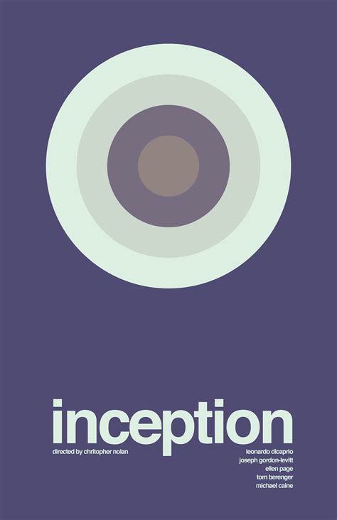 Inception 2010 ~ Minimal Movie Poster By Jake Newton Amusementphile