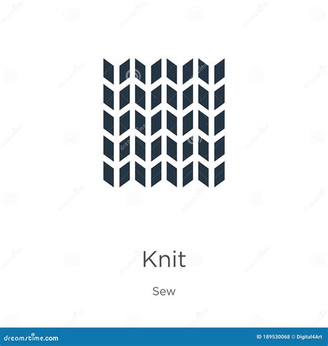 Knit Icon Vector Trendy Flat Knit Icon From Sew Collection Isolated On