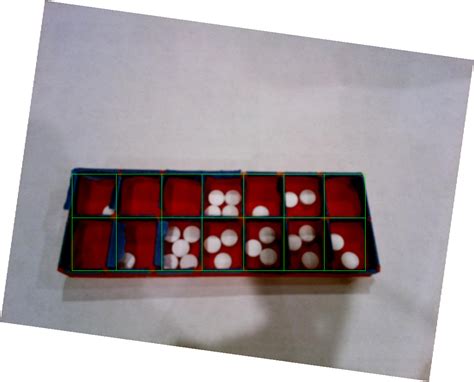 how to detect the outlines of cells of a pillbox in opencv