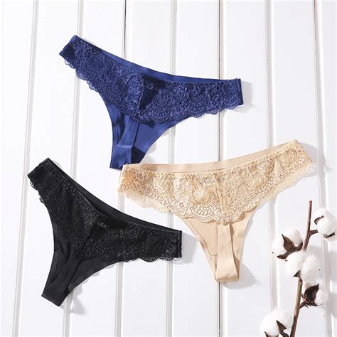 Women Underwear G String Panties Lace Thongs Ladies Sexy T Back