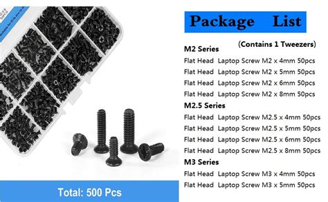 Meiyyj 500pcs M2 M2 5 M3 Laptop Notebook Computer Replacement Screws