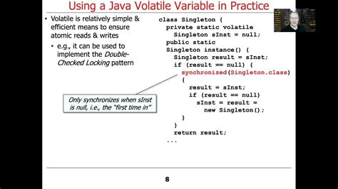 example application of java volatile variables youtube