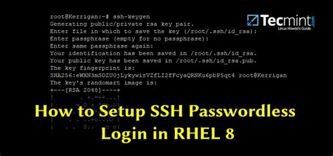 How To Setup Ssh Passwordless Login In Rhel 8