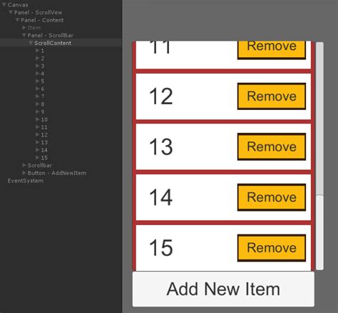 dynamic scroll view in unity 4 6 ui