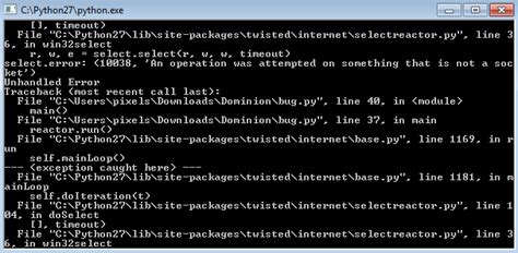 python twisted addreader works in linux but not windows stack overflow