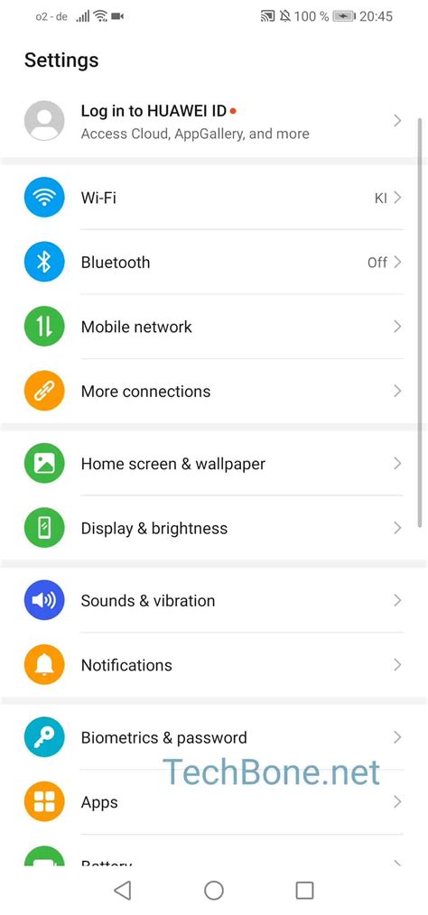 How To Set Full Screen Display For Apps Huawei Manual Techbone