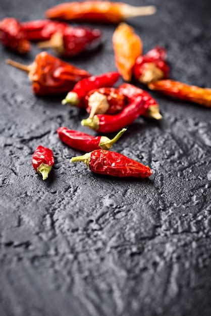 Premium Photo Red Hot Chili Pepper On Black Background