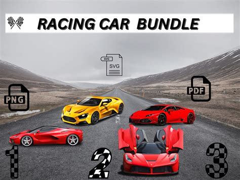 Racing Car Bundle Retro Race Car Racing Car Svg Clipart Of A Racing