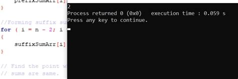 find an element in array such that sum of left array is equal to sum of