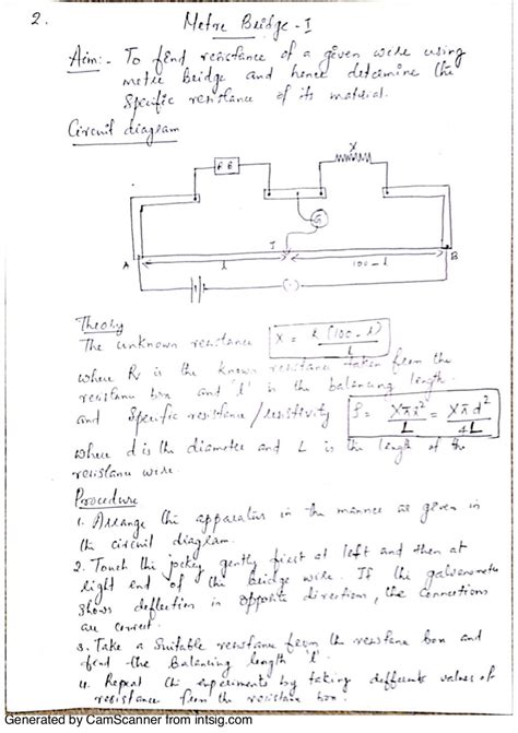 Physics Practical Notes Class 12 Cbse Final