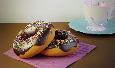 my first render following andrew s donut tutorials with blender 2 7
