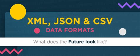xml json and csv data formats what does the future look like