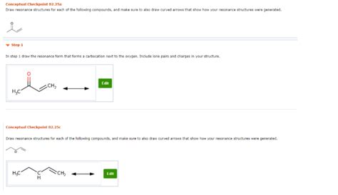 [solved] Please Help Conceptual Checkpoint 03 25a Draw Resonance