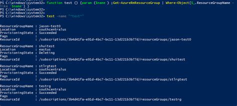 azure wildcard regex as a parameter resourcegroupname does not