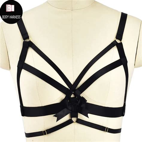 Sexy Red G String Body Harness Goth Panties Pole Dance Body Cage Punk