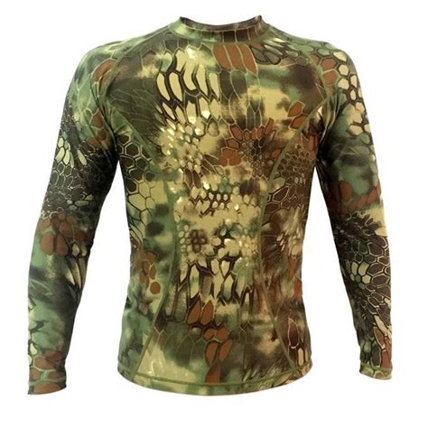 Kryptek Compression Long Sleeve Tactical Shirt Camouflage T Shirts
