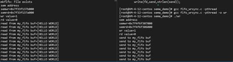 利用信号量semaphore实现两个进程读写同步 linux c ⎝⎛codingnote cc