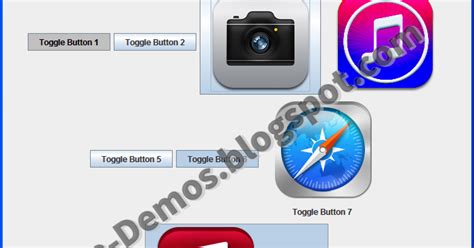 jtogglebutton example in java for beginners