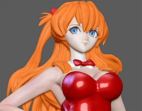 Asuka Langley Sexy Bunny Evangelion 3d Print Stl File Stlmasterpieces