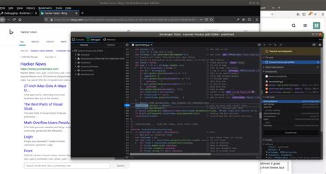 where s the call stack when debugging a content script development