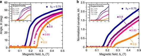 Numerical Evolution Of A The Shear Angle θ And B The Normalized