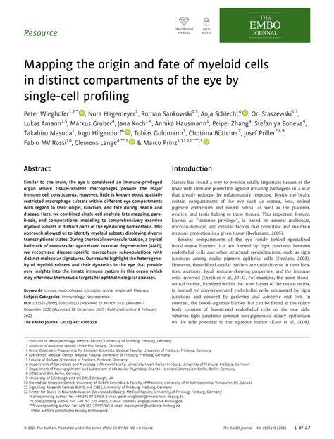 Pdf Mapping The Origin And Fate Of Myeloid Cells In Distinct