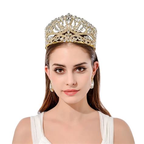 3 7inch Gorgeous Wedding Bridal Crystal Tiara Crowns Princess Queen