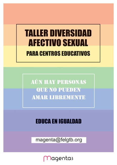 Talleres De Diversidad Afectivo Sexual Para Centros Educativos