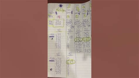 Michigan Pick 3 Lottery Pattern 10 20 23 To 10 23 23 Youtube