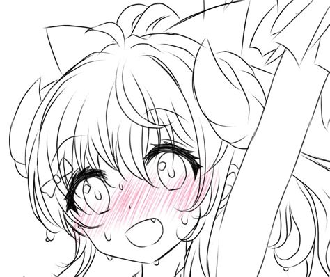 「チアシャミ子描いてます ️ もう一回要所要所の線を綺麗に描いて色塗りいくぞ‼️ 寝る ️ ェ 」の漫画