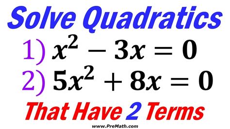 How To Solve A Quadratic Equation With 2 Variables Tessshebaylo