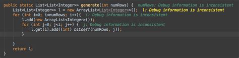 java debug information is inconsistent in intellij