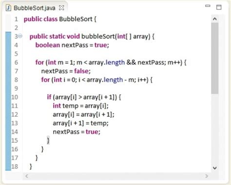how to sort an array using bubble sort algorithm in java