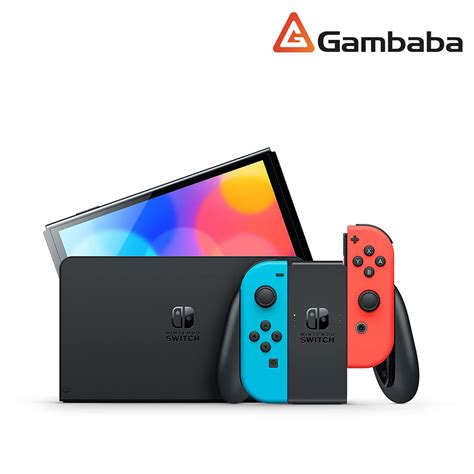 Nintendo Switch Console Oled Model Neon Red And Neon Blue Joy Con