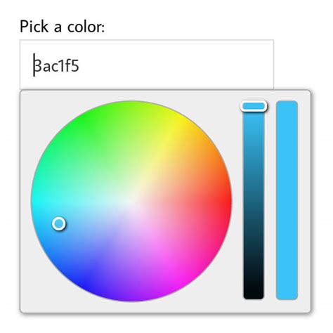 wheel color picker plugin for jquery