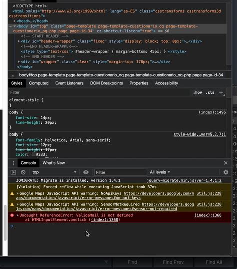 javascript problem in wordpress with a onclick event showing an