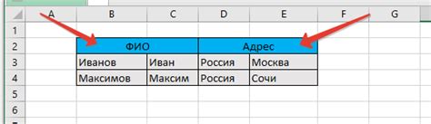 Как объединить ячейки в Excel
