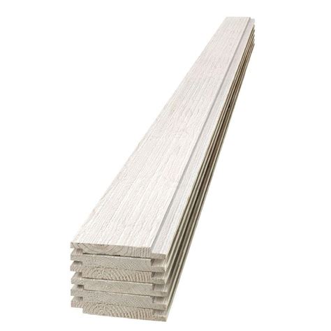 Ufp Edge 1 Inch X 6 Inch X 8 Ft White Barn Wood Pine Shiplap Board 6