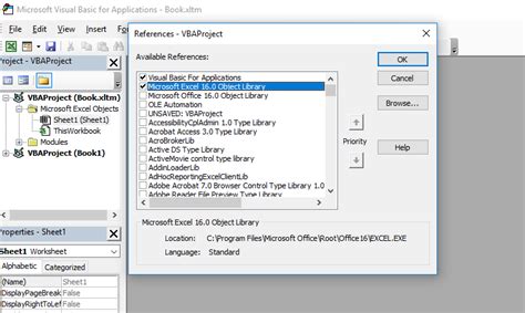 how to set default references in vba excel microsoft community