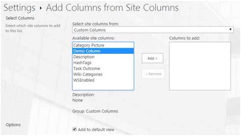 create a site column in sharepoint 2013 and office 365